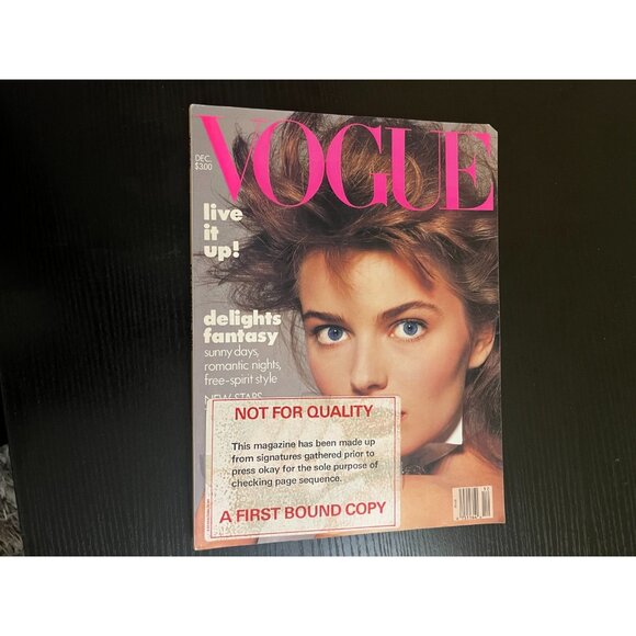 Vogue | Other | Vogue December 986 Paulina Porizkova Tatjana Patitz ...